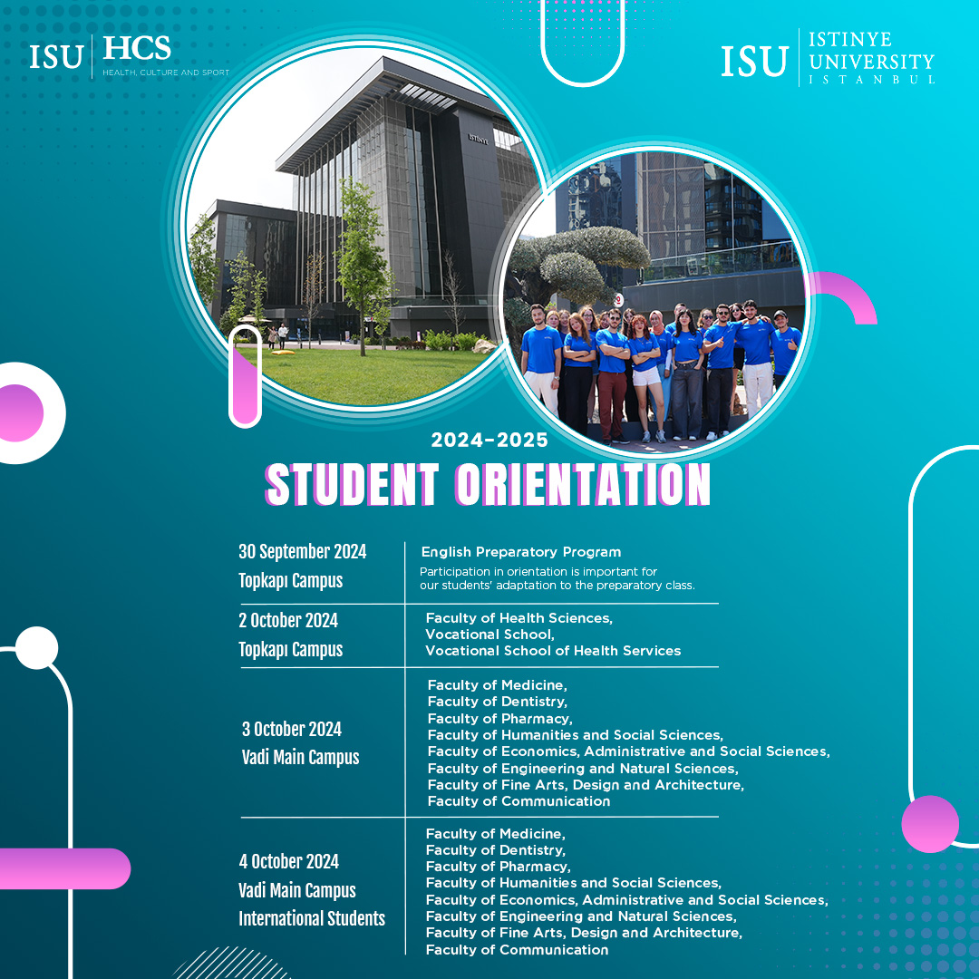 2024-2025 Orientation Program | İstinye University